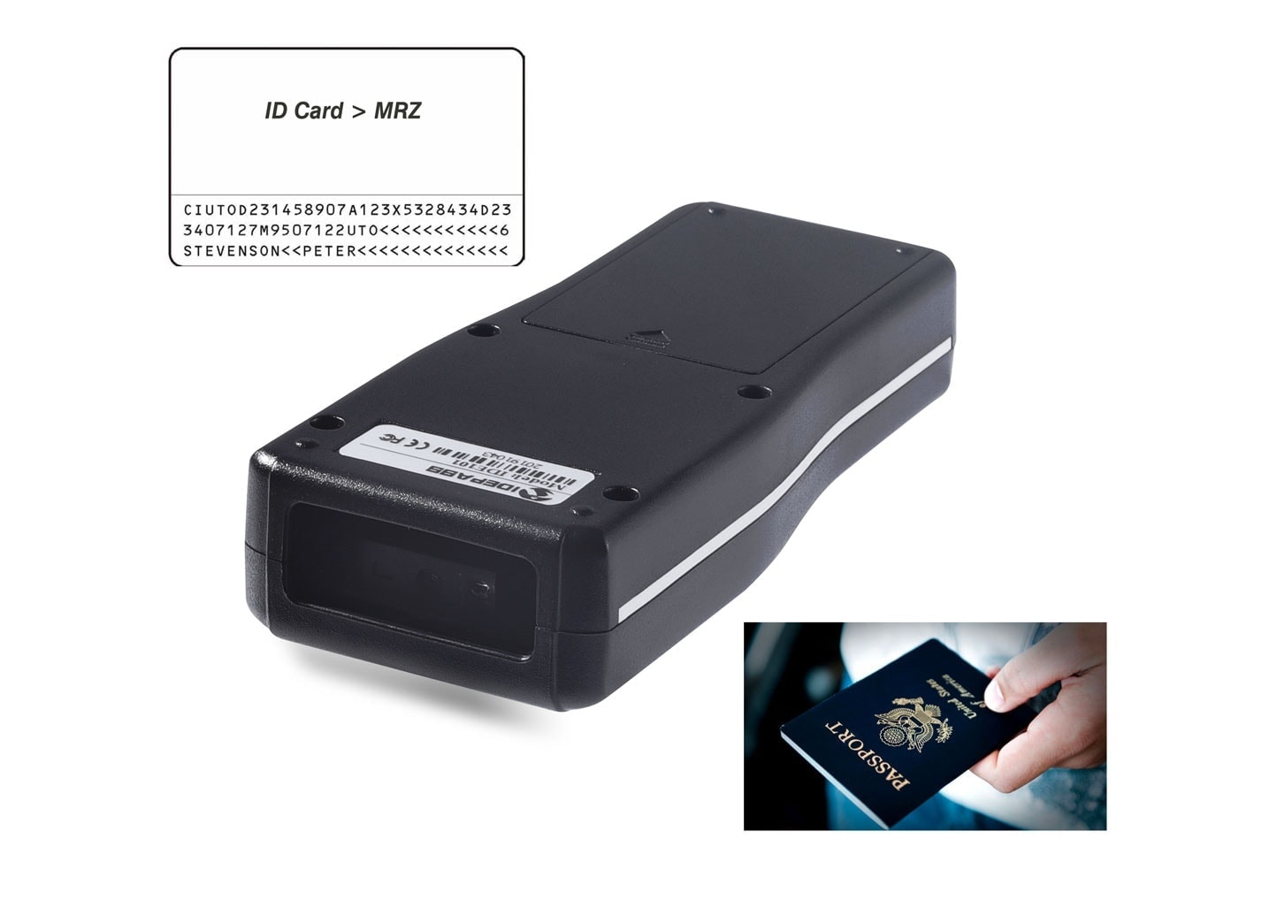 Mobile Wireless Passport ID Reader: OCR-B MRZ Reader: IDE101 Mobile Wireless Passport ID Reader: OCR-B MRZ Reader: IDE101